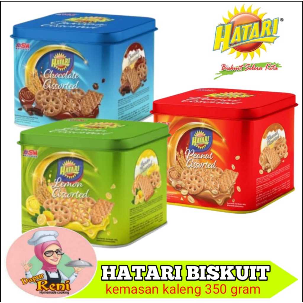 Jual Hatari biskuit kemasan kaleng 350gr all varian,peanut assorted ...