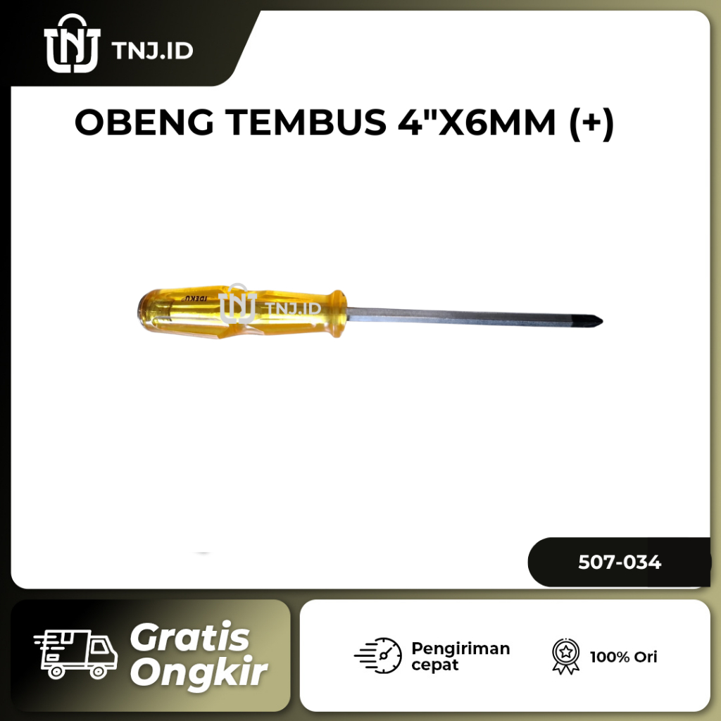 Jual Obeng Tembus plus minus Obeng Transparan Kuning Besar | Shopee ...