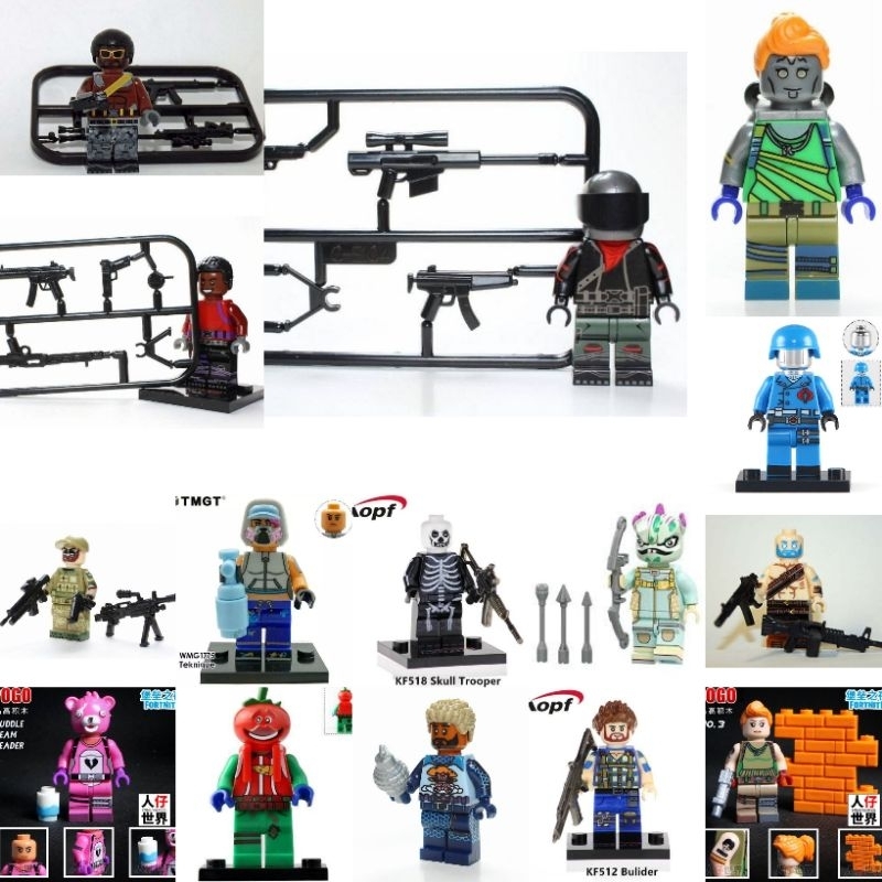 Jual Mainan Army Tentara Fortnite Battle Royale Tomatohead Brite Gunner Chromium Cuddle Team ...