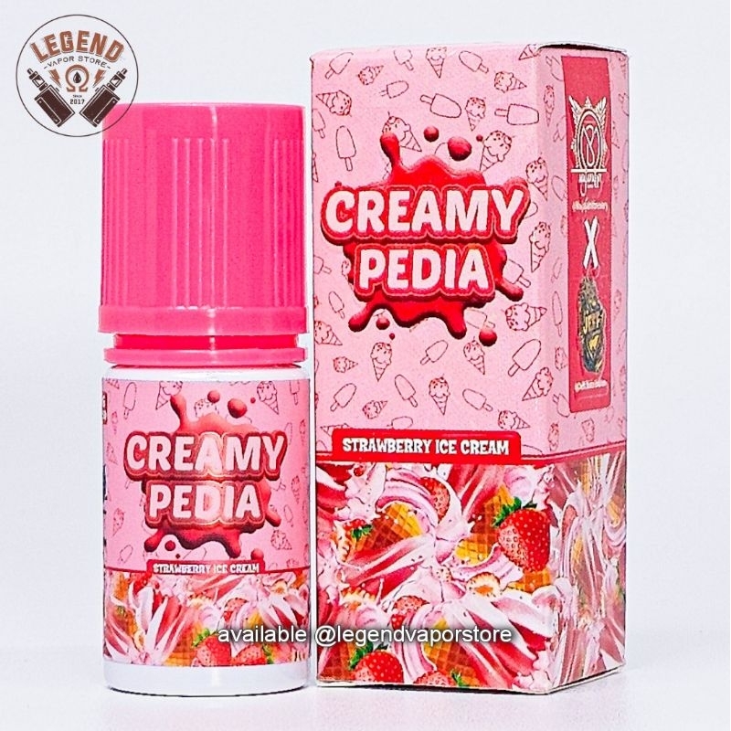 Jual SALT NIC - LIQUID CREAMY PEDIA Strawberry Ice Cream 30ML 15MG ...
