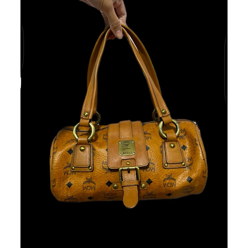 Jual MCM Visetos Barrel Bag-Auth | Shopee Indonesia