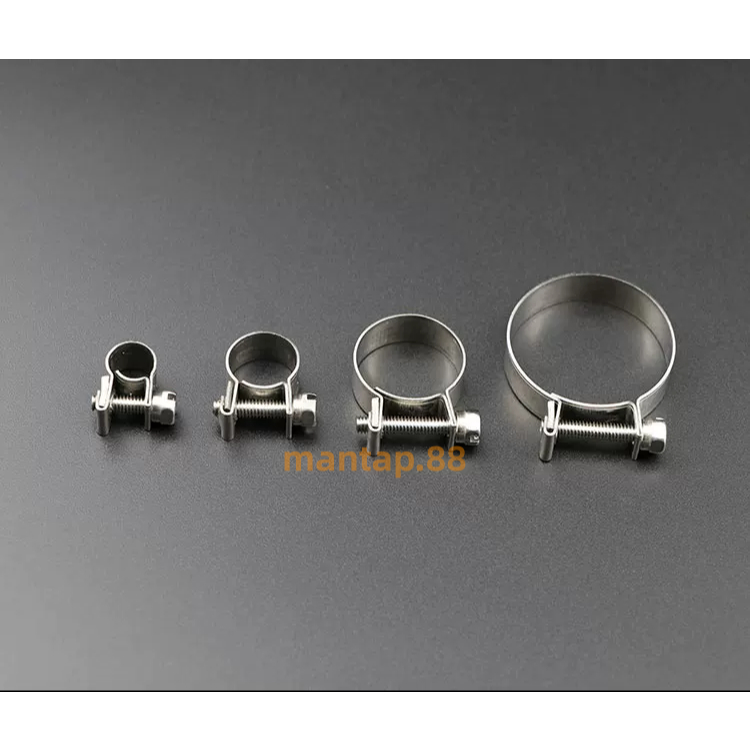 Jual KLEM MINI HOSE CLAMPS 8MM - 20MM KLEM SELANG AIR KOMPRESOR GAS ...