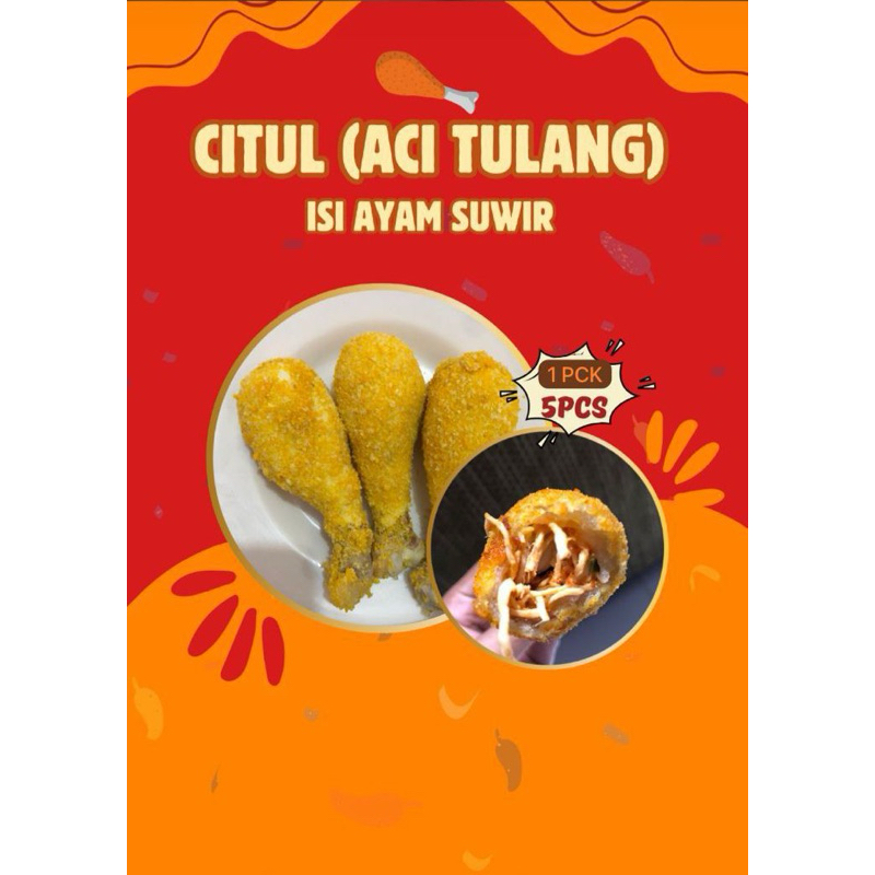 Jual CITUL Aci Tulang Ayam suwir pedas Frozen 5PCS | Shopee Indonesia