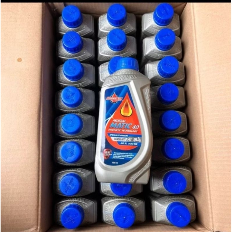 Jual Oli Federal matic abu 0,8L/800ml SAE 10W-30 ( 1DUS ISI 24 BOTOL ...