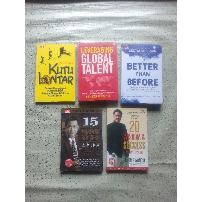 Jual Buku Motivasi; BETTER THAN BEFORE, KUTU LONTAR, LEVERAGING GLOBAL ...