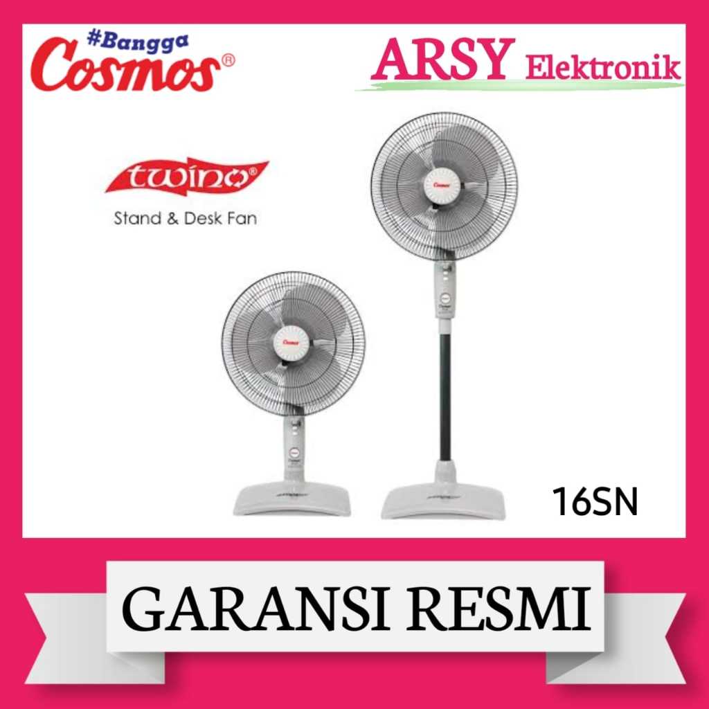 Jual STAND FAN COSMOS 16INC 16-SN/KIPAS ANGIN BERDIRI COSMOS 16INC 16 ...