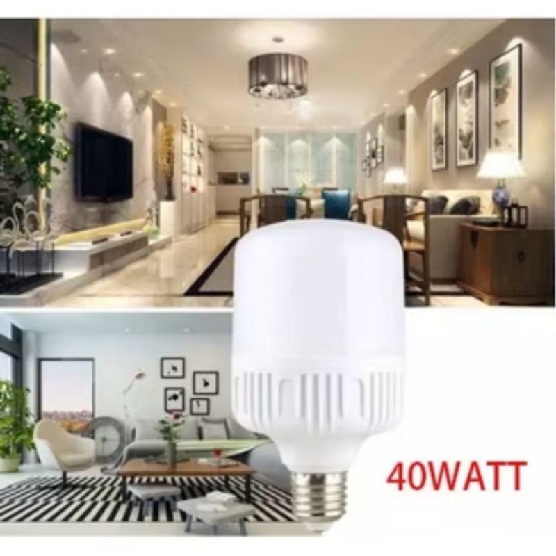 Jual Lampu LED T - Bulb 40 Watt | Cahaya Putih CDL E27 ( Terang ) | Shopee Indonesia