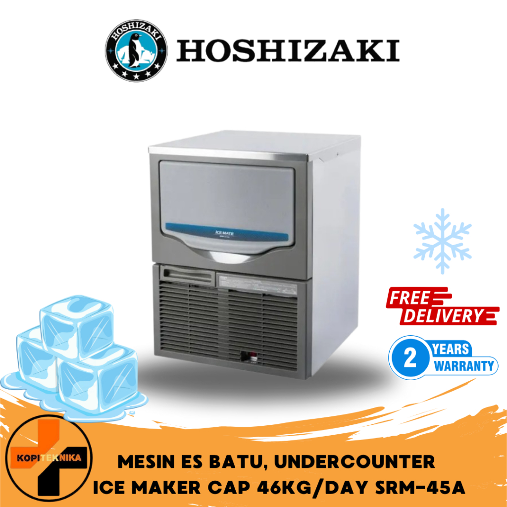 Jual MESIN ES BATU, UNDERCOUNTER ICE MAKER CAP 46KG / DAY SRM-45A ...