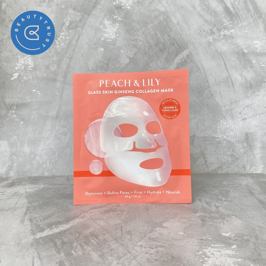 Jual Peach & Lily Glass Skin Ginseng Collagen Mask | Shopee Indonesia