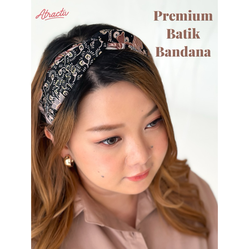 Jual ATRACTIV Bandana Batik Bando Batik Katun Batik Premium Tebal ...