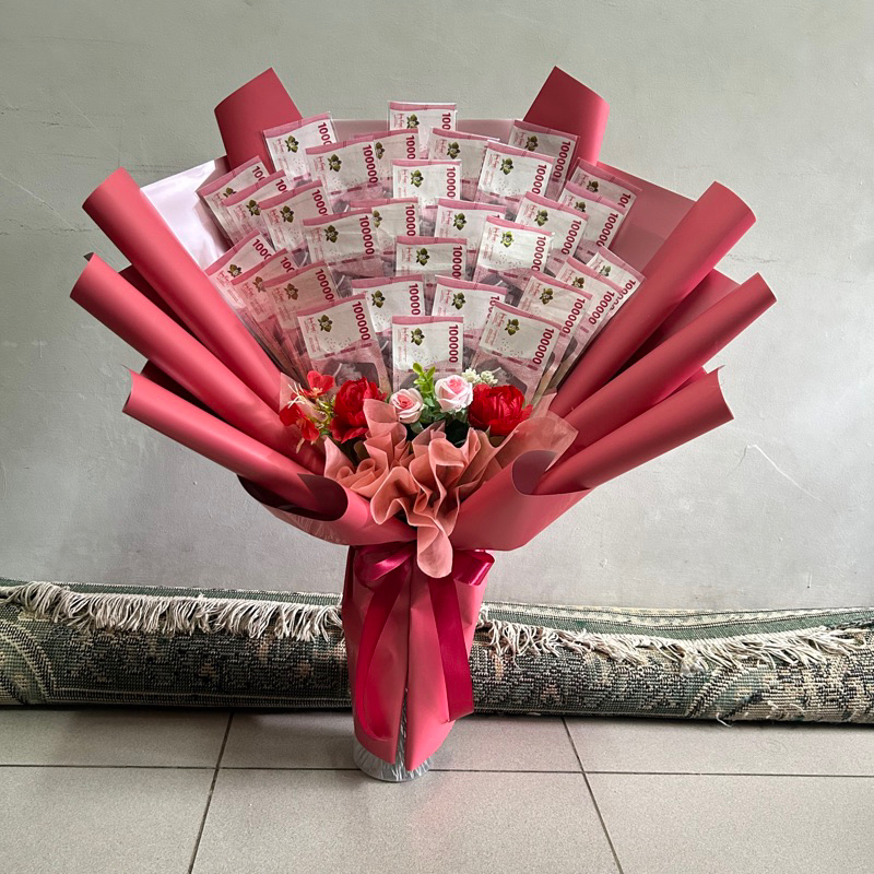 Jual buket bunga / money bouquet | Shopee Indonesia