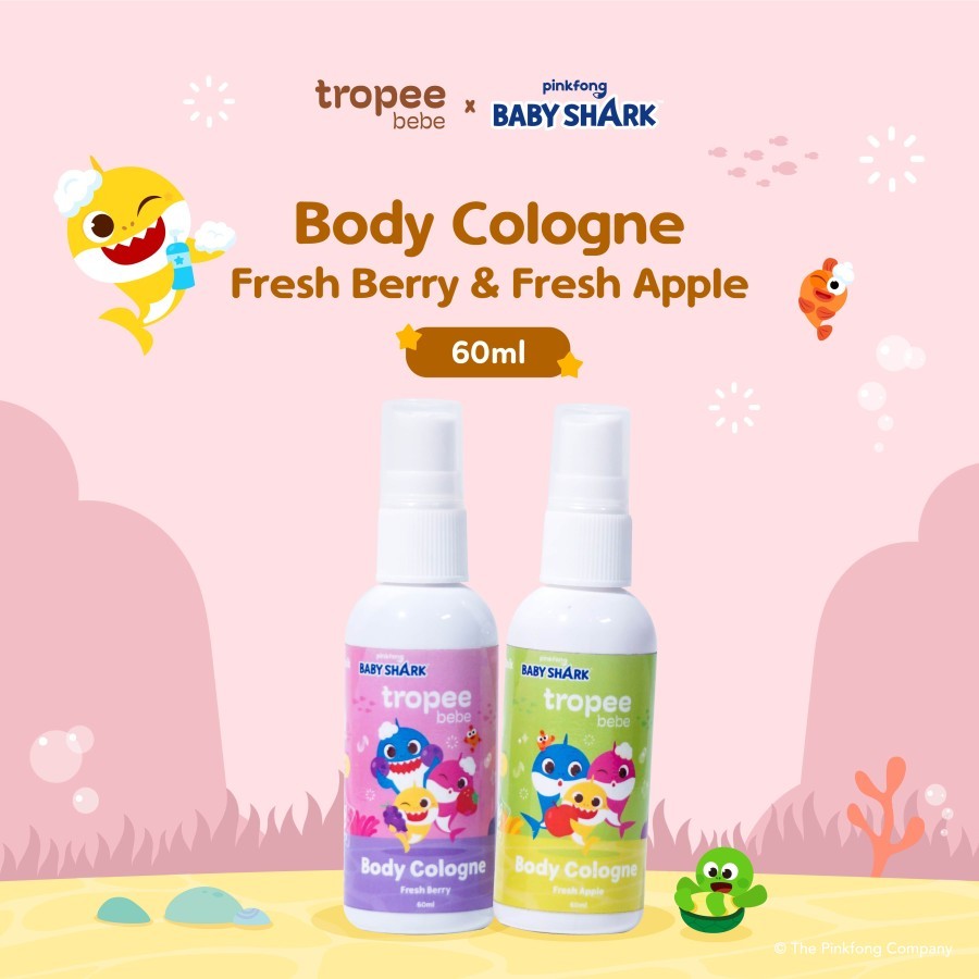 Jual Tropee Bebe x Pinkfong - Body Cologne Parfum Bayi 60ml | Shopee Indonesia