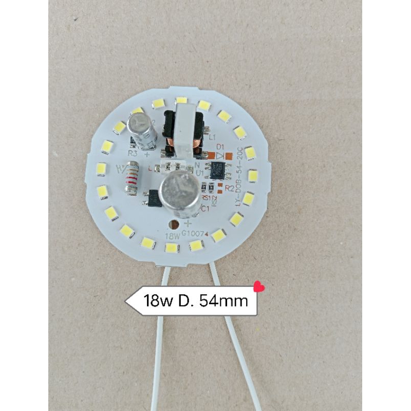 Jual mesin lampu led 18w Acr Travo nyala putih terang D54 mm | Shopee ...