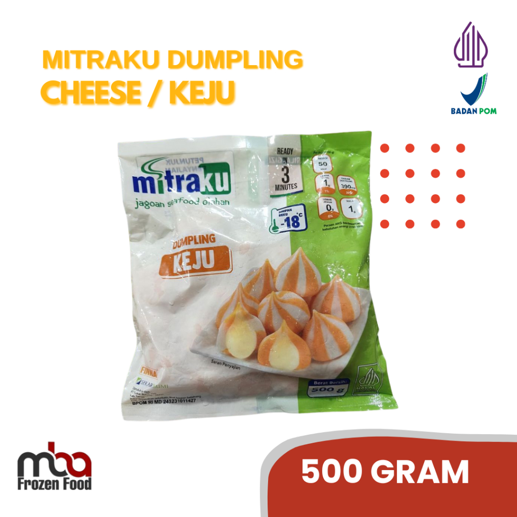 Jual Mitraku Dumpling Cheese / Keju 500 Gram /Siomay /Ikan /Nugget ...