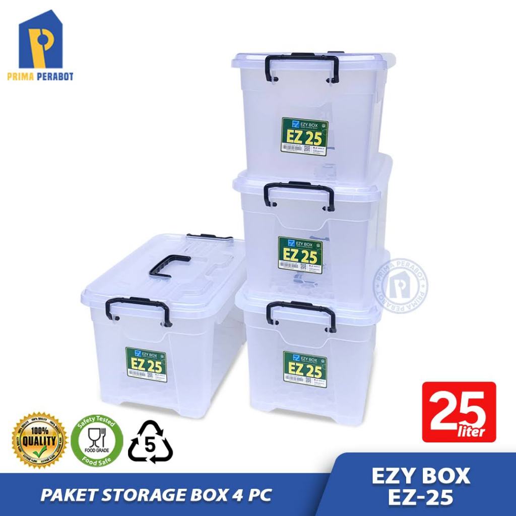 Jual Storage Box 25 Liter Container Boks 4 Pcs EZ-25 Kotak Penyimpanan ...