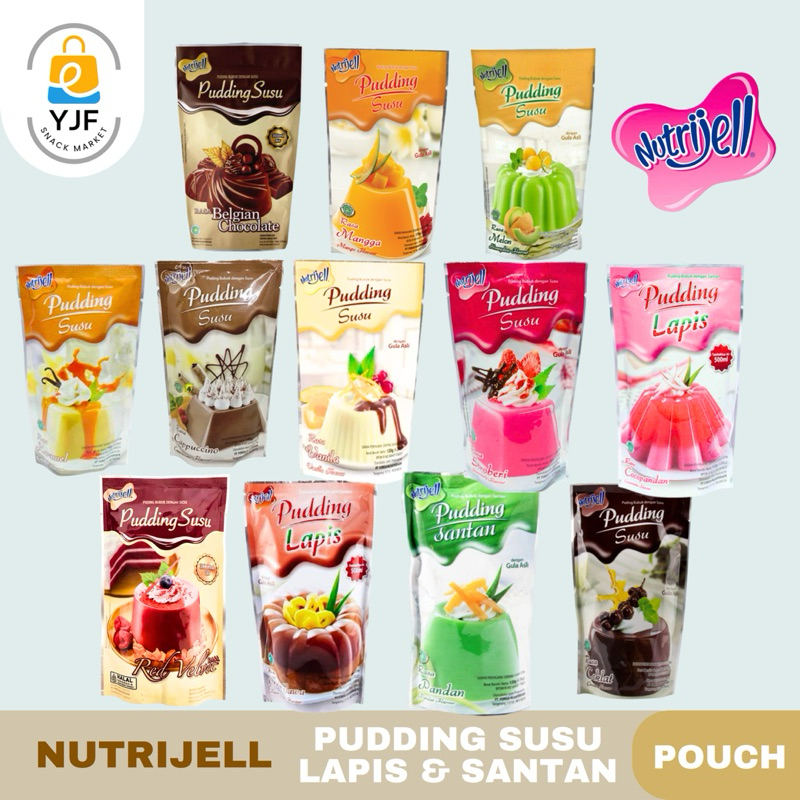 Jual Nutrijell Puding Susu / Puding Santan / Agar Agar Puding Instan ...