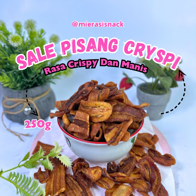 Jual Sale Pisang Krispy 250g | Keripik sale pisang renyah manis | snack ...