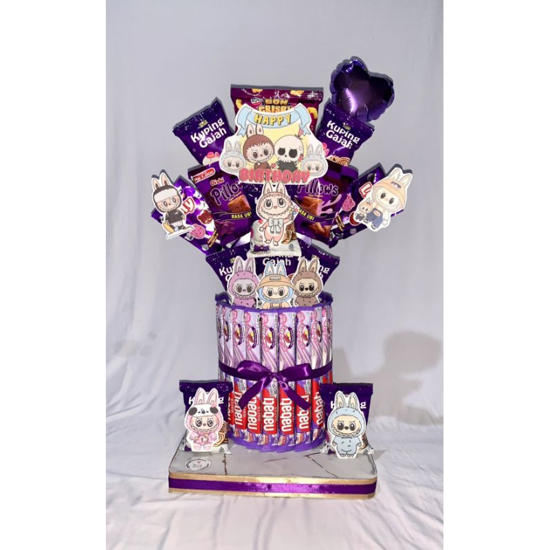 Jual snack tower tema labubu bisa request | Shopee Indonesia