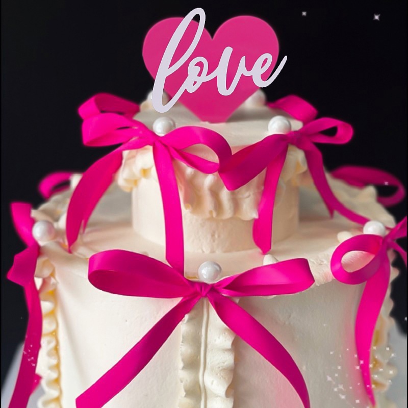 Jual HIASAN KUE PITA CAKE TOPPER RIBBON 10PC DEKORASI ULANG TAHUN ACARA ...
