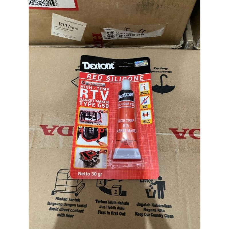 Jual Lem Paking, Lem Gasket Red Silicon Dextone 30 gr Original | Shopee ...