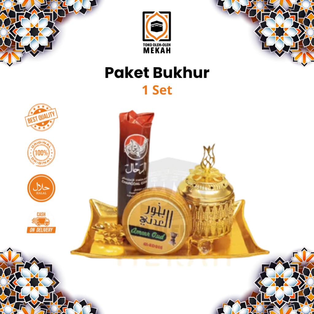 Jual Paket Set Bukhur Lengkap Mabakhara Tempat Dupa Mini Bakhoor ...