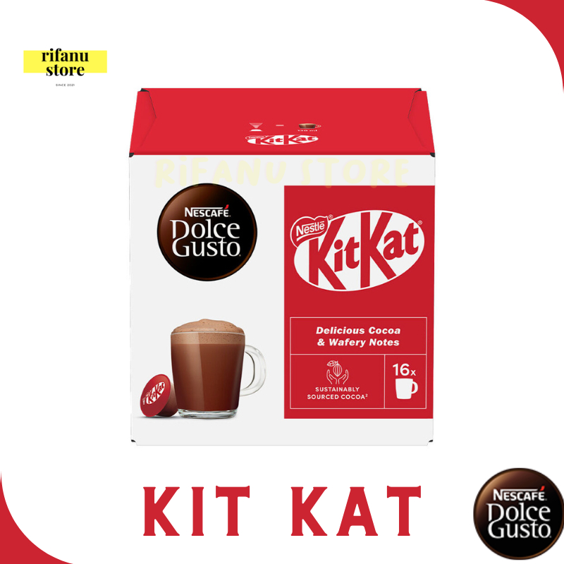Jual Nescafe Dolce Gusto Kit Kat Capsule Hot Chocolate | Shopee Indonesia
