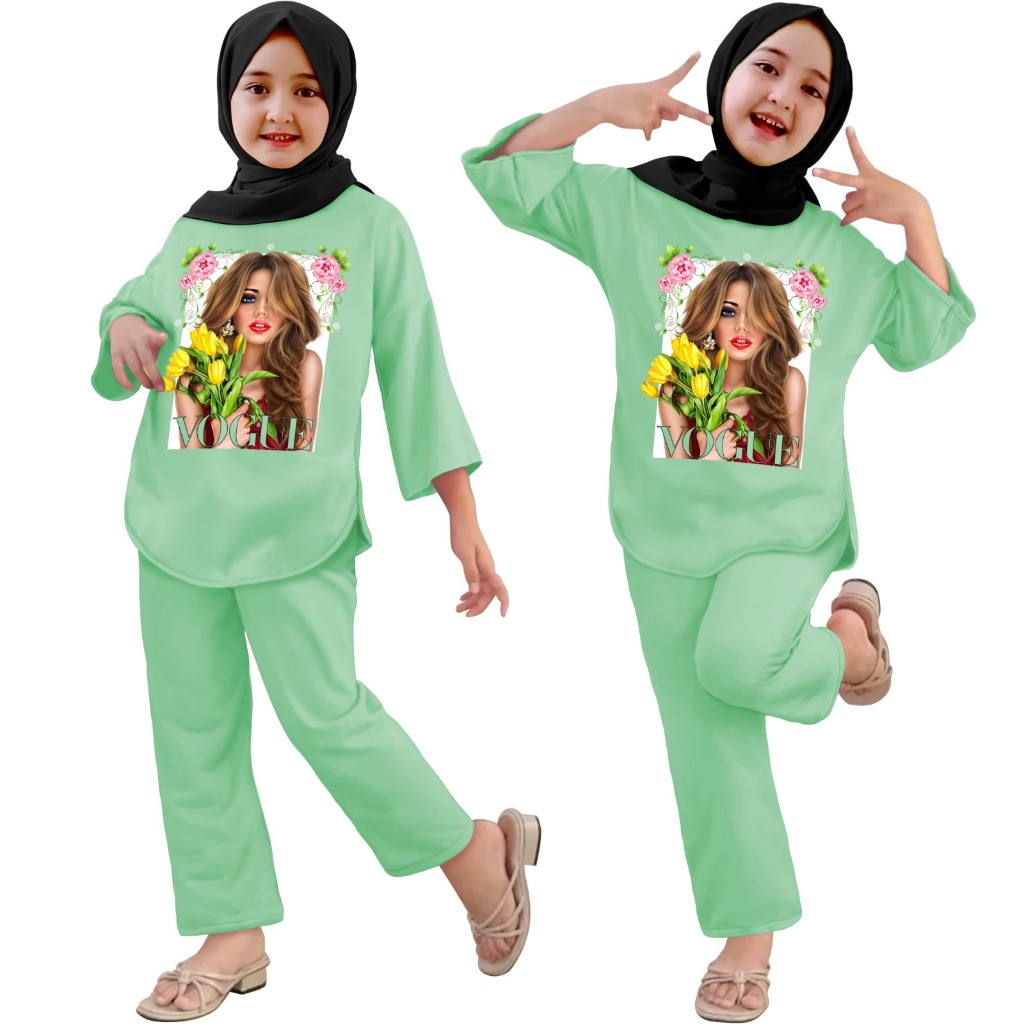 Jual Setelan anak-anak SETCEL OneSet SR 000107 Anak Cetak Mesin DTF ...