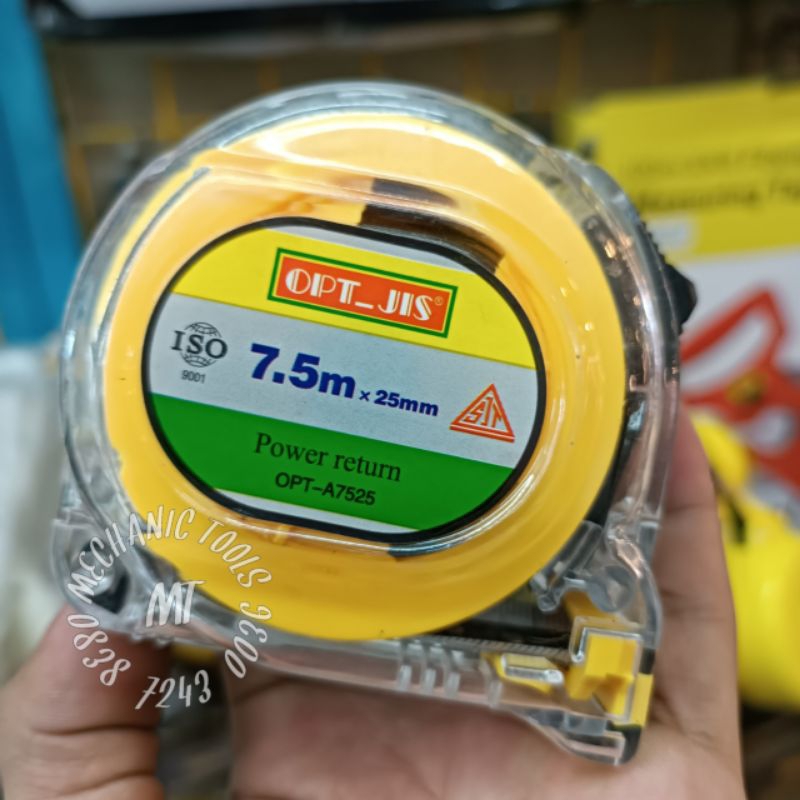 Jual meteran measuring tape 5 meter 7.5 meter 10 meter Opt jis meteran ...