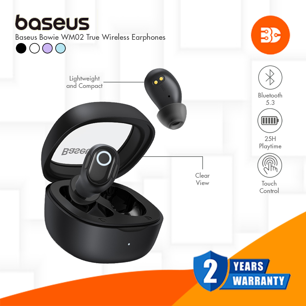 Jual Baseus Bowie WM02 TWS True Wireless Earbuds Bluetooth Earphone ...
