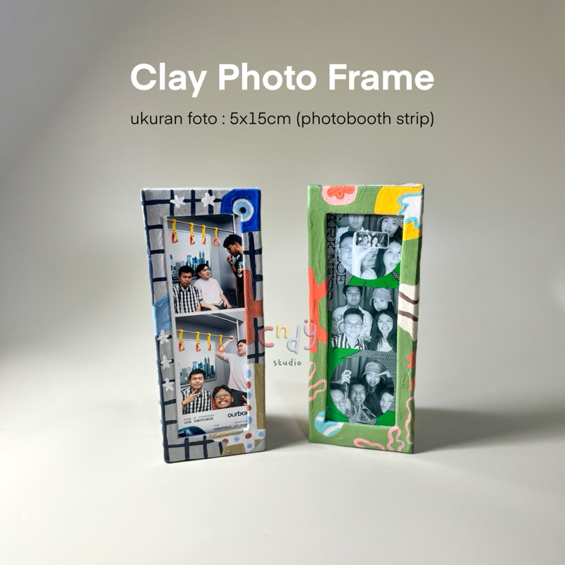 Jual Clay Photo Frame | ukuran foto: 5x15cm (photobooth strip) | Shopee ...