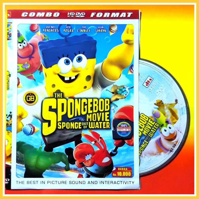 Jual Kaset Film Animasi SPONGEBOB MOVIE Sponge Out Of Water HD Teks ...