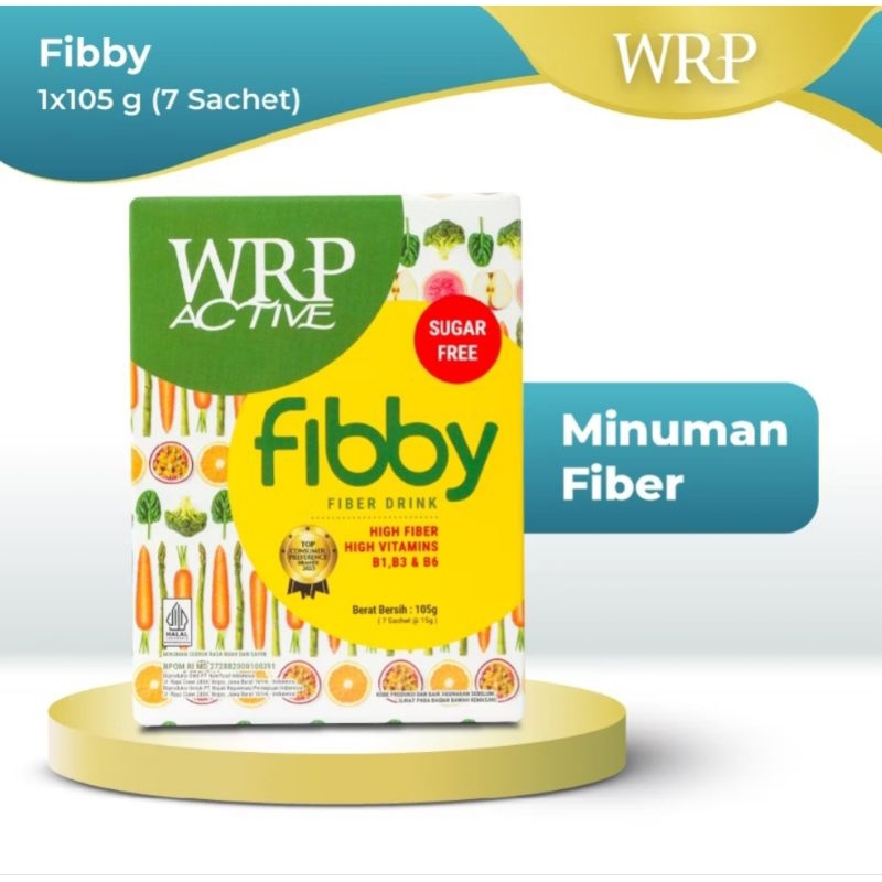 Jual WRP Active Fibby (1 dus isinya 7 sachet) | Shopee Indonesia