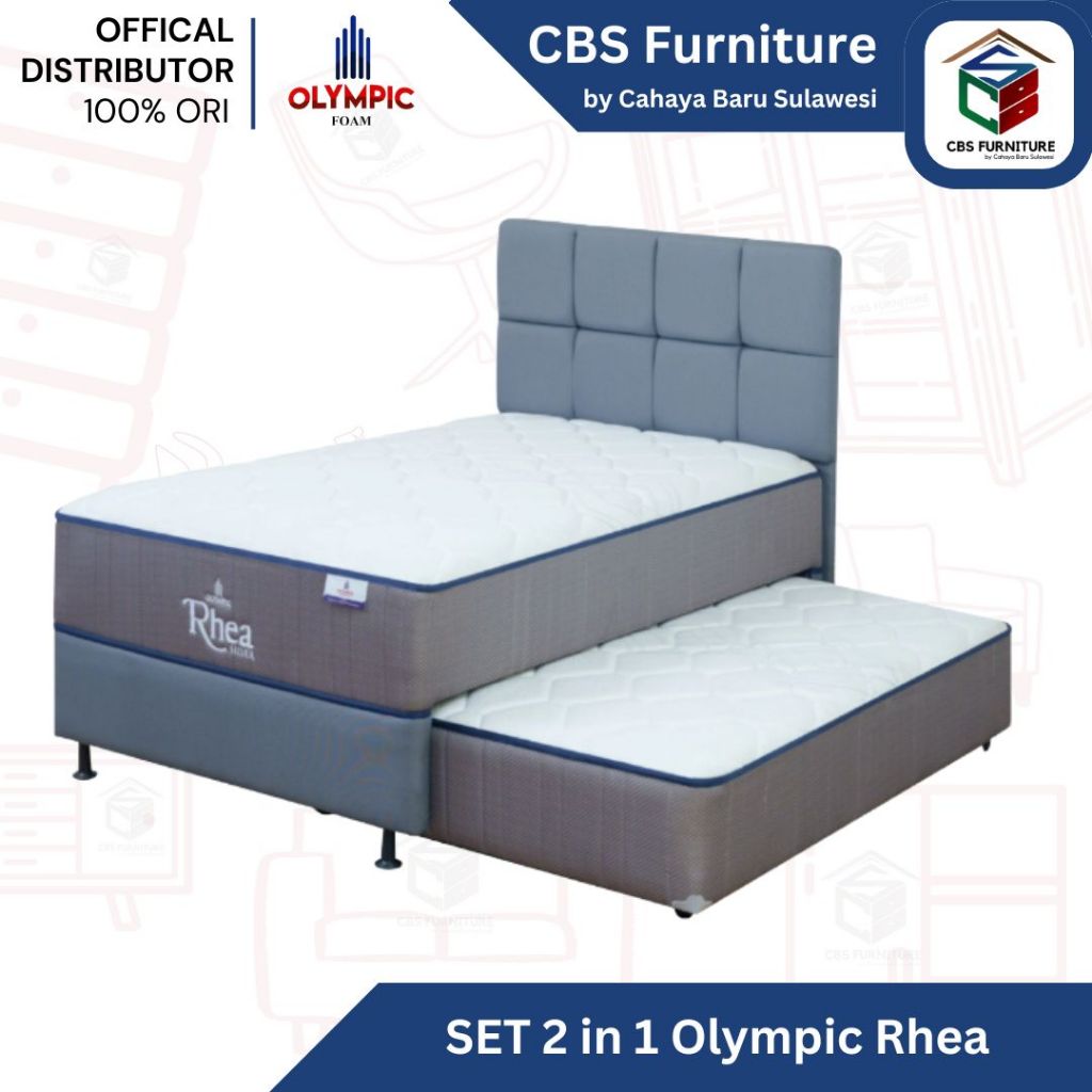 Jual Olympic - SET 2 in 1 TWIN Spring Bed Olympic Rhea | Shopee Indonesia