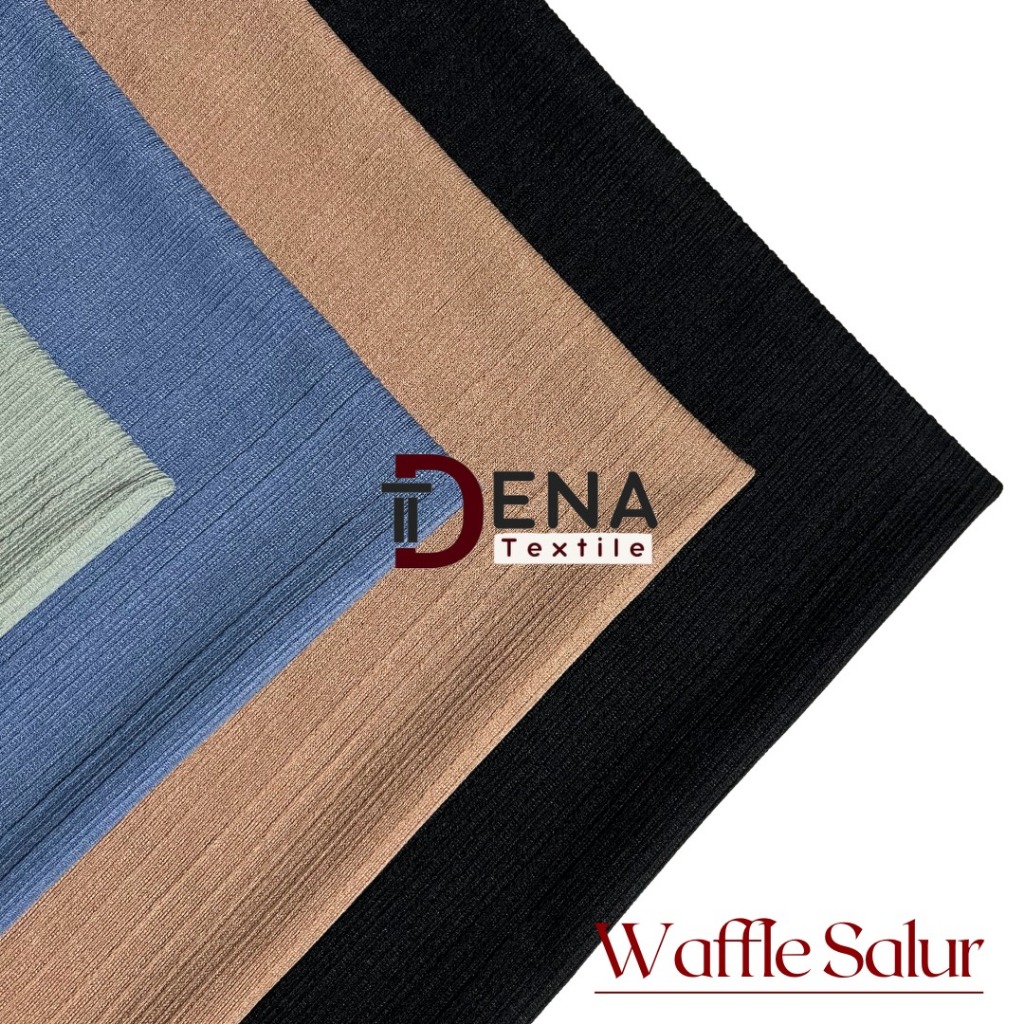 Jual Bahan Kain Waffle Salur Gramasi 220gr - bahan knit kiloan | Shopee ...
