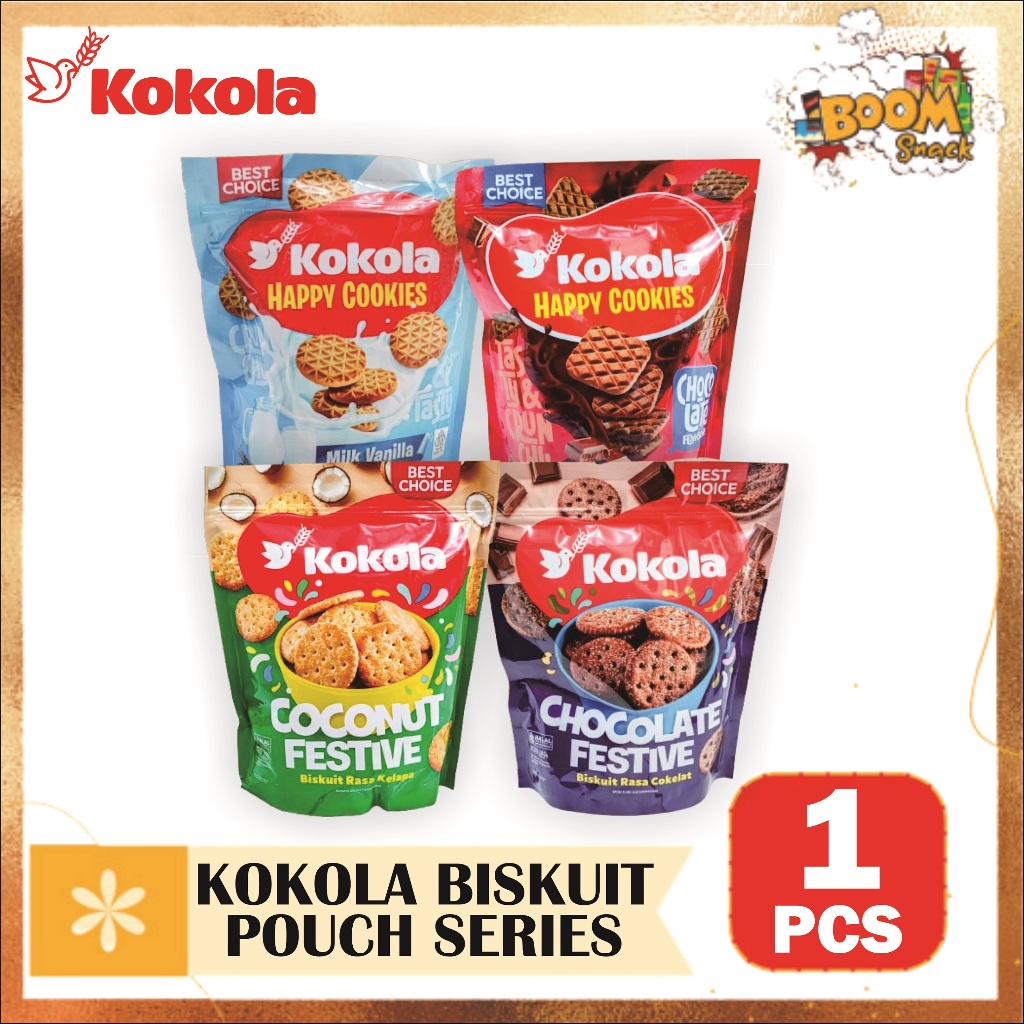 Jual Kue Lebaran Kokola Biskuit Pouch Kokola Happy Cookies Kokola ...