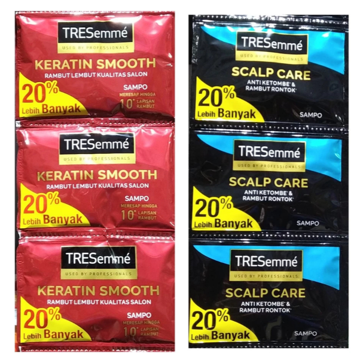 Jual SAMPO TRESEMME SACHET / 1 RENCENG ISI 12 | Shopee Indonesia