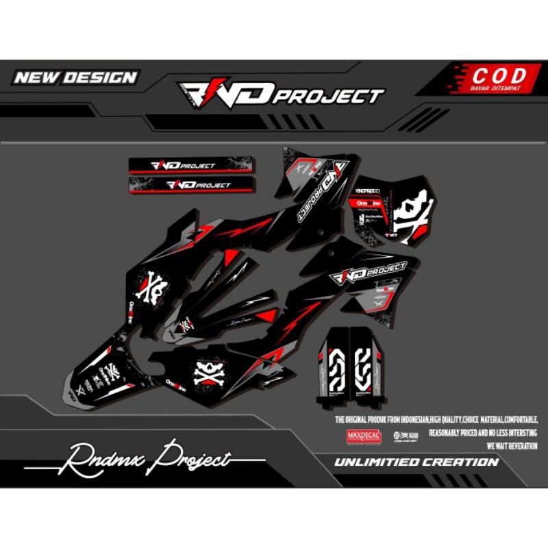 Jual DECAL/STICKER KLX D-Tracker fullbody bisa custom nama dan nomor ...