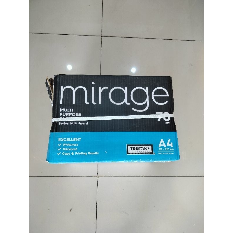 Jual Kertas Hvs A4 Mirage 70Gr ( 1 Dus isi 5 Rim ) | Shopee Indonesia