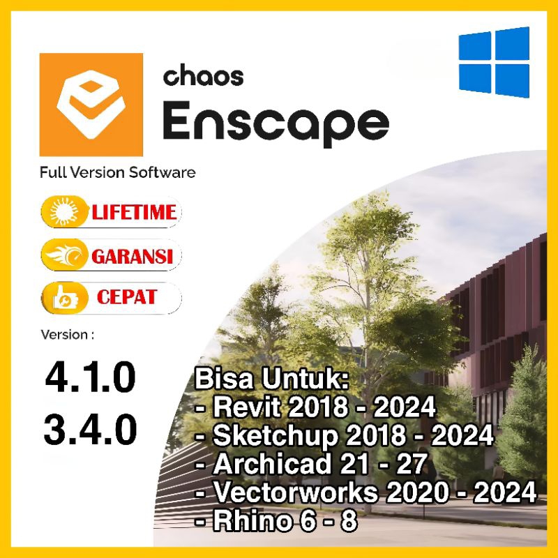 Jual Enscape 3D Full Version Permanen Bergaransi - Windows | Shopee Indonesia