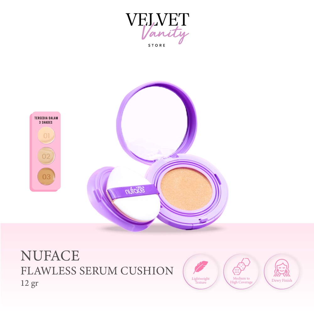 Jual Nuface Flawless+ Serum Cushion with SPF 30 PA+++ (Medium to High ...