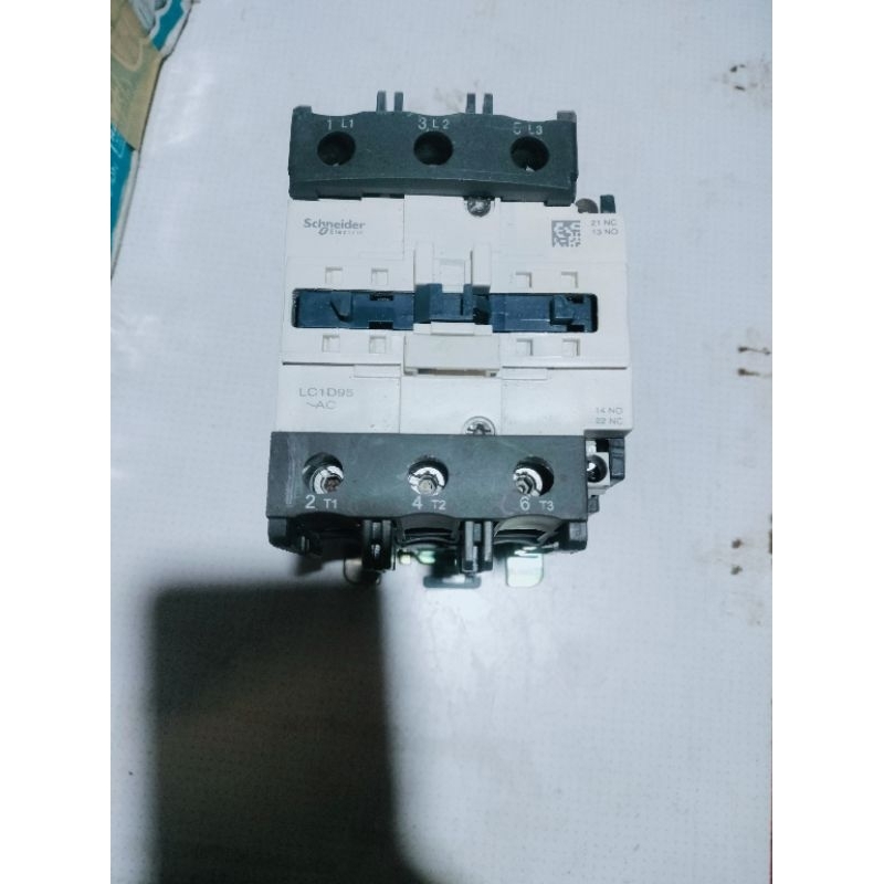 Jual kontaktor sehnider LC1D95/150A/LC1 D80/135A /220V ac | Shopee ...