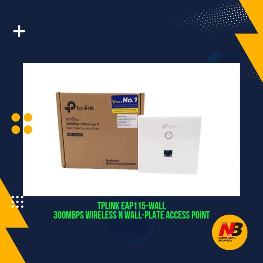Jual TPLINK Tp-link EAP115 Wall 300Mbps Wireless N Wall-Plate Access Point | Shopee Indonesia