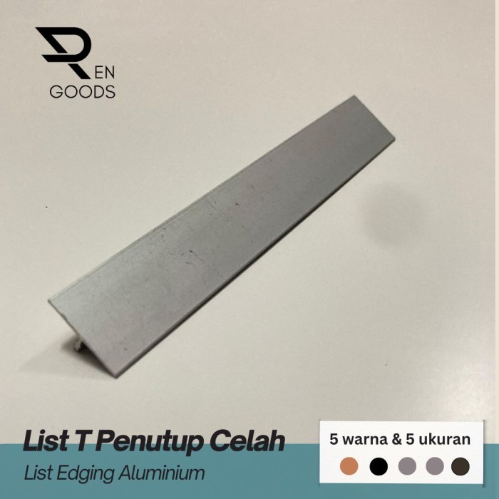 Jual Lis T Anodized Doff Variasi 8 12 15 18 20 mm List Penutup Celah ...