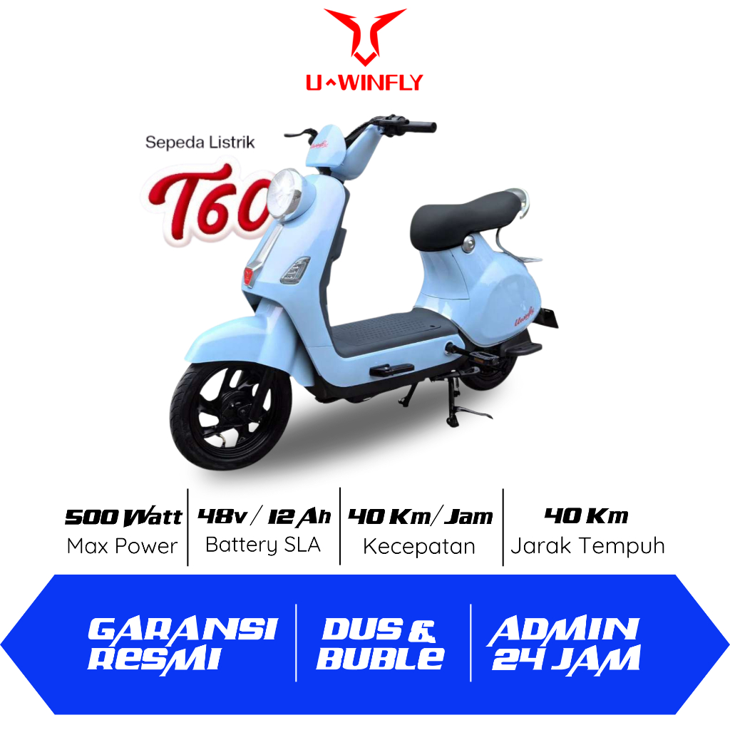 Jual Sepeda Listrik Uwinfly T60 500watt NFC Sepedah Listrik Murah Cuci ...