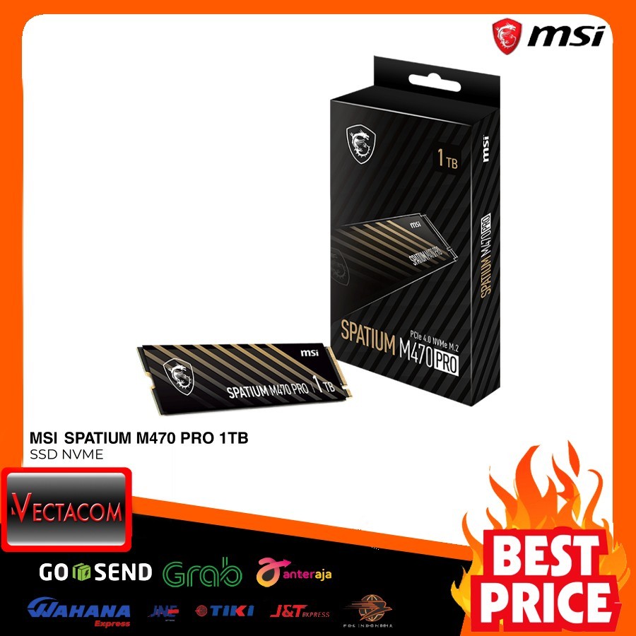Jual SSD MSI SPATIUM M470 PRO 1 TB PCIE 4.0 NVME M.2 1TB | Shopee Indonesia