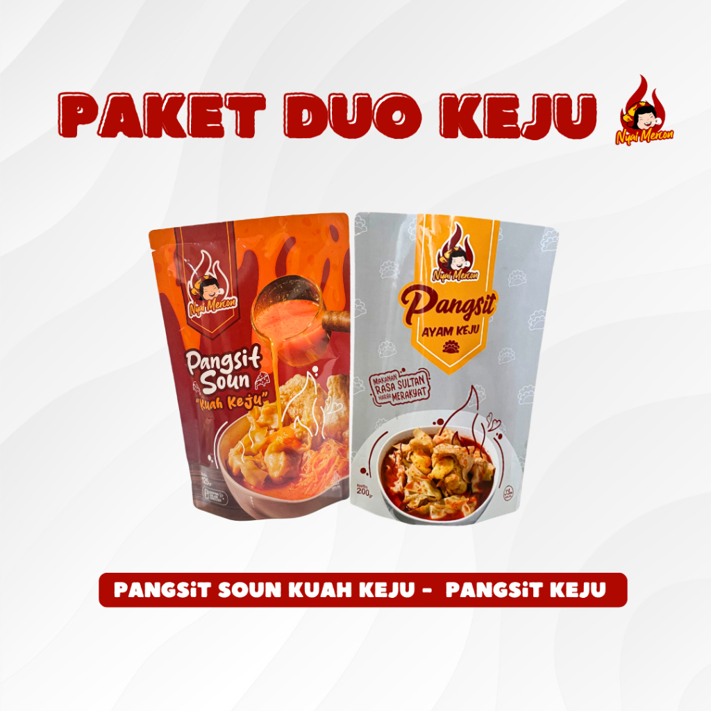 Jual Nyai Mercon- Paket Duo Keju (Pangsit Ayam Keju + Pangsit Soun Kuah ...