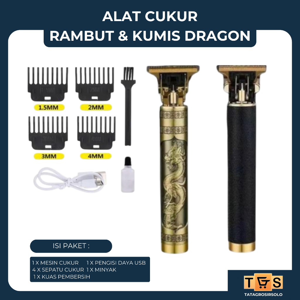 Jual [400gr] E138 | [CUKUR DRAGON] Alat Mesin Cukur Potong Rambut Bulu Kumis Dan Jenggot Listrik ...