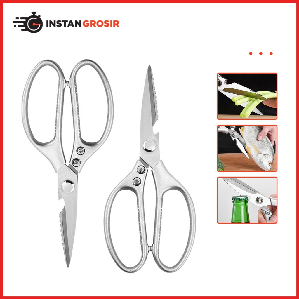 Jual Gunting Dapur Tajam Kuat Cutting Scissors Multifungsi Kitchen ...