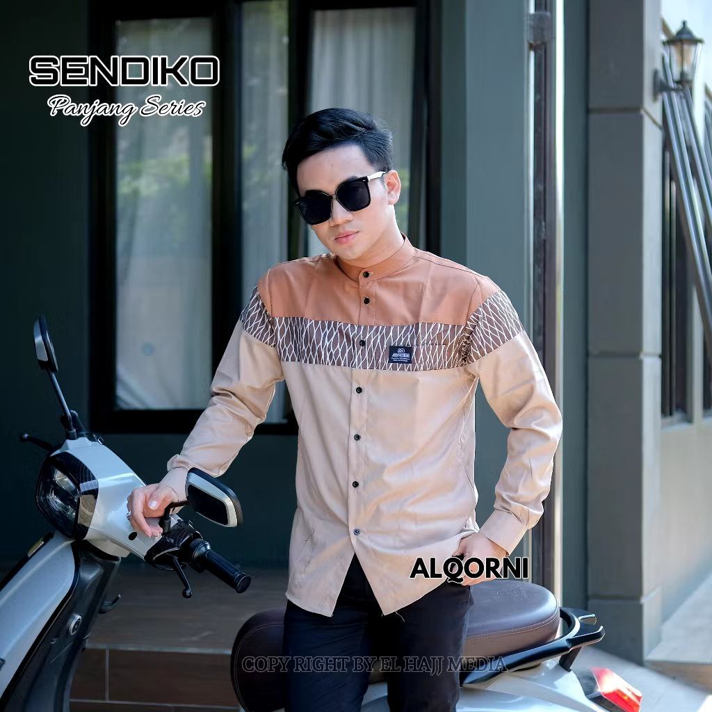 Jual Baju Koko Pria Lengan Panjang Model Sandiko | Shopee Indonesia