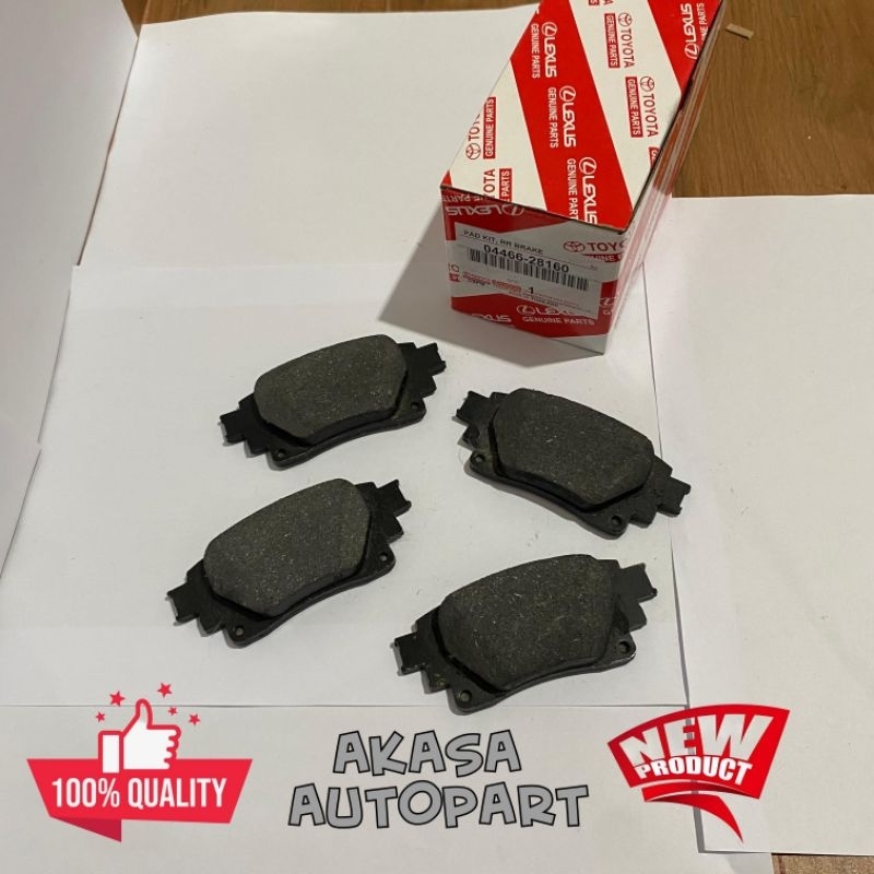 Jual Kampas Rem Belakang Brake Pad Innova Zenix Original 04466-28160 ...